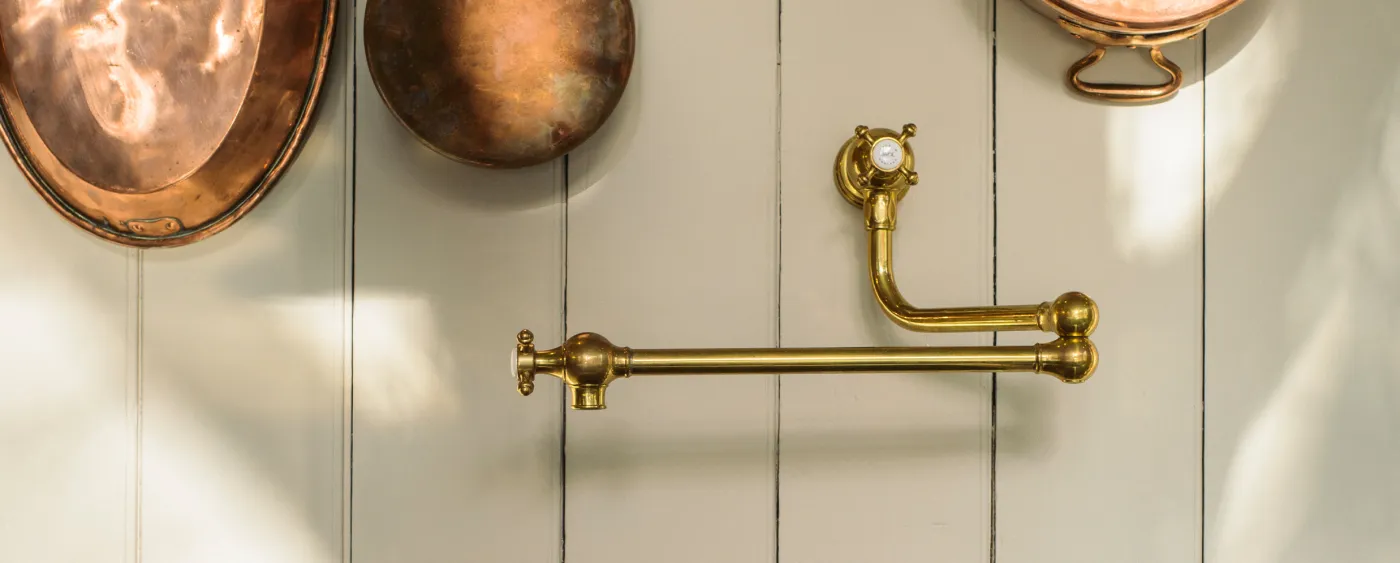Aged Brass Taps | deVOL Kitchens